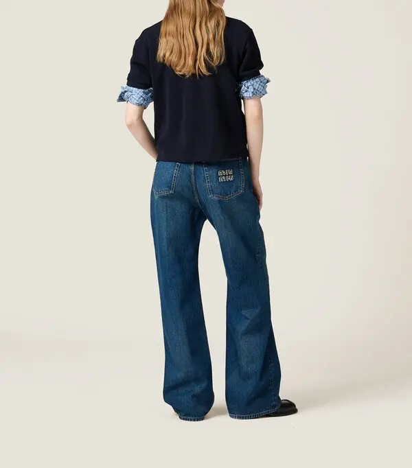 Miu Miu Flared Jeans - Blue