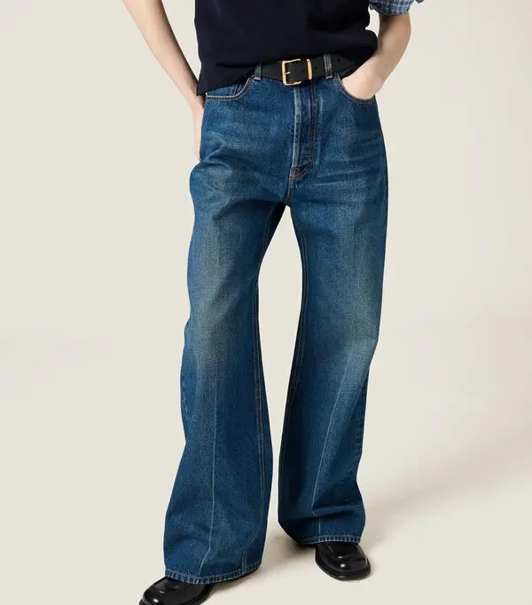 Miu Miu Flared Jeans - Blue
