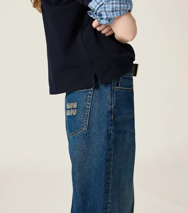Miu Miu Flared Jeans - Blue