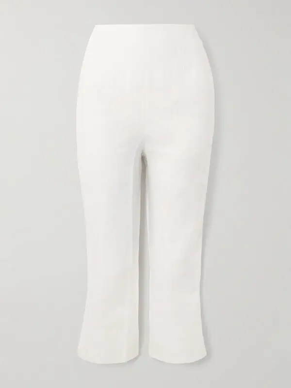 Faithfull The Brand Capri Cropped Linen Slim-fit Pants