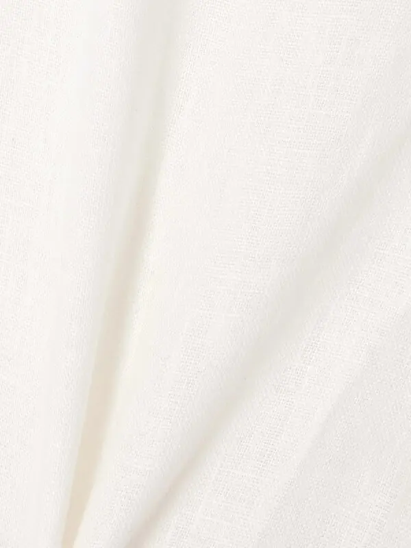 Faithfull The Brand Capri Cropped Linen Slim-fit Pants