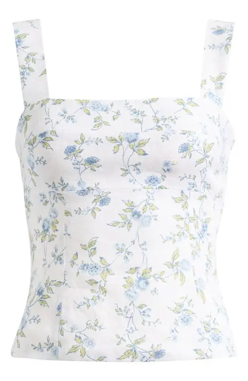 REFORMATION Darci Linen Tank - Nostalgia