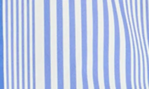 DO BY DEE OCLEPPO Noelle Stripe Cotton Button-up Shirt - Baja Blue- Shirting Stripe
