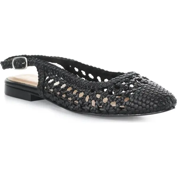 BOS. & CO. Willow Slingback Flats - Black