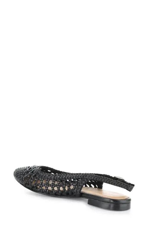 BOS. & CO. Willow Slingback Flats - Black