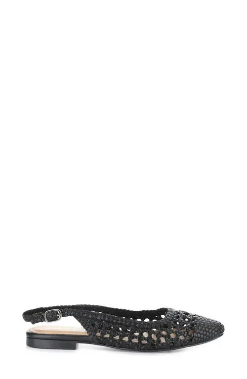 BOS. & CO. Willow Slingback Flats - Black