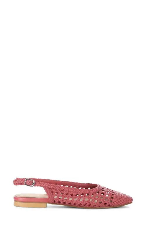 BOS. & CO. Willow Slingback Flats - Raspberry