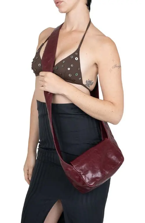 Jeffrey Campbell Boxed-up Leather Crossbody Bag
