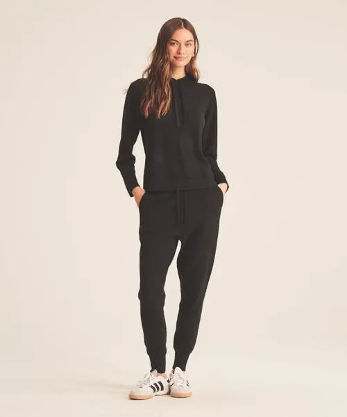 Naadam Off-duty Cashmere Hoodie - Black