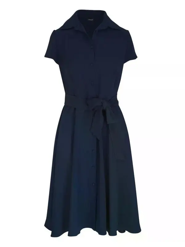 Kiton Tied-waist Midi Shirt Dress