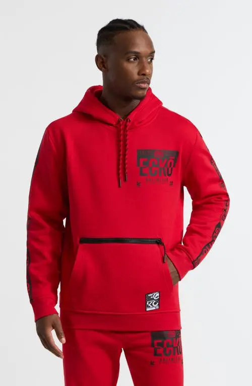 ECKO UNLTD. Truss Zip Up Hoodie - True Red