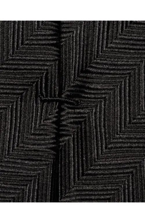 Eton Solid Silk Herringbone Tie