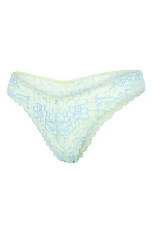 SAVAGE X FENTY Keepsake Lace Brazilian Briefs - Pale Green