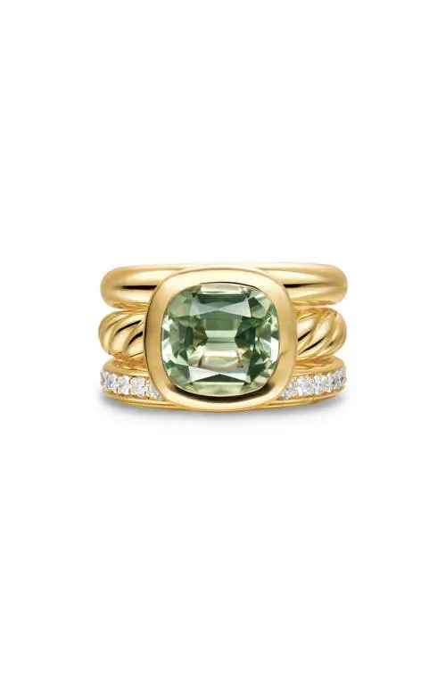 David Yurman Dy Mercer® Prasiolite & Diamond Ring - New Prasiolite