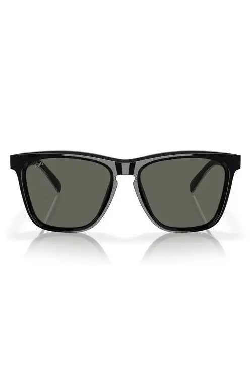 COSTA DEL MAR Ulu 56mm Square Sunglasses - Black/ Gray