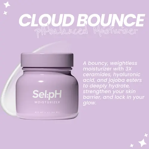 SELPH Cloud Bounce Moisturizer With Hyaluronic Acid + 3x Ceramides + Jojoba