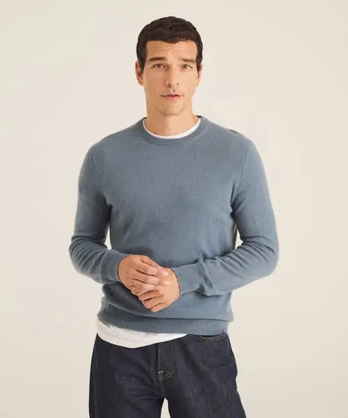Naadam Original Cashmere Sweater - Stone Blue