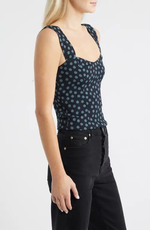 REFORMATION Hester Crepe Top - Cosmic Dot