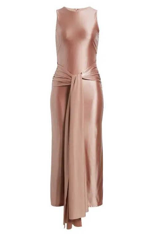 Rare London Liquid Jersey Cocktail Dress In Blush - 61% Off | Editorialist