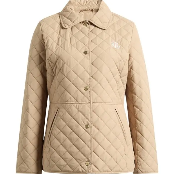 Ralph Lauren Diamond Quilted Jacket - Birch Tan