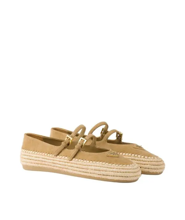 Prada Suede Ballerinas