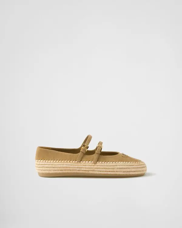 Prada Suede Ballerinas
