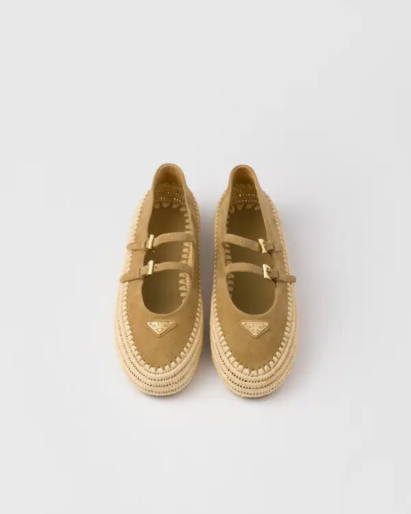 Prada Suede Ballerinas