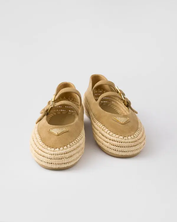 Prada Suede Ballerinas