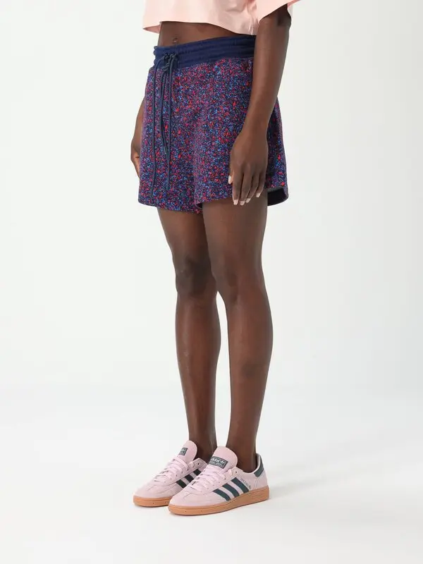 Adidas By Stella McCartney Floral Print Drawstring Shorts - Violet