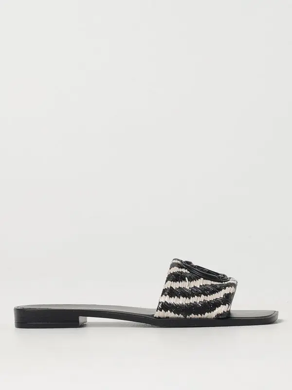 Just Cavalli Flat Sandal - Black