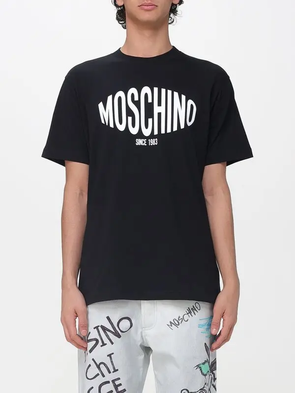 Moschino Cotton T-shirt With Logo - Black