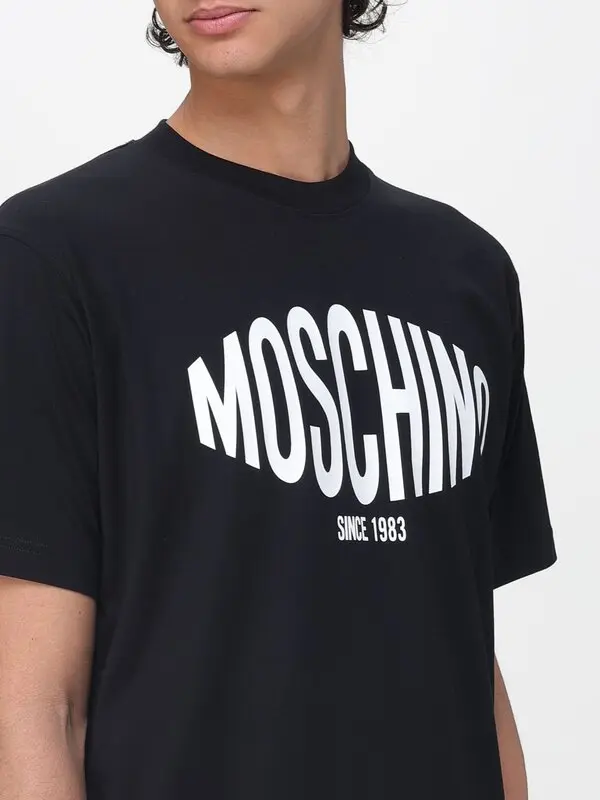 Moschino Cotton T-shirt With Logo - Black