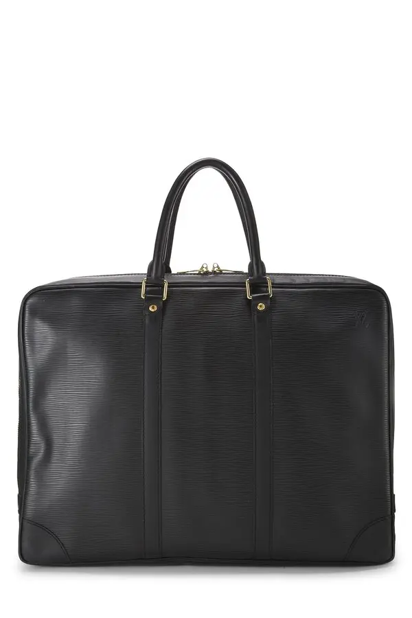 LOUIS VUITTON Epi Porte Documents Voyage - Black