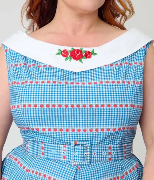Unique Vintage 1960s Dancing Doll Swing Dress