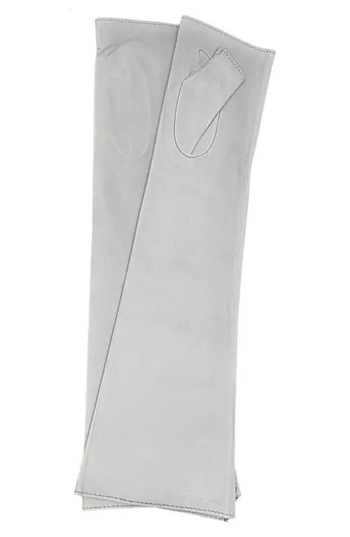 PAULA ROWAN Fergie Fingerless Leather Gloves - Grey
