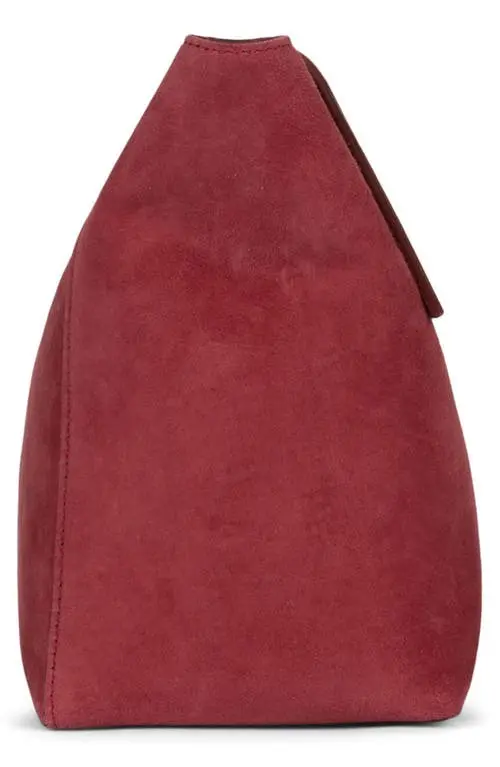 Jeffrey Campbell Toolbox Leather Clutch - Deep Rose Suede