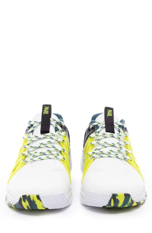 P448 Court Sneaker - Black-white-lime