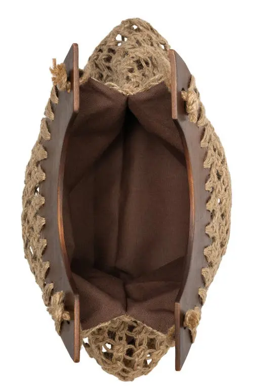 Jeffrey Campbell Island-grl Raffia Shoulder Bag