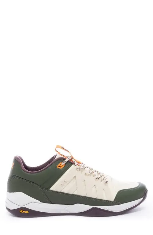 P448 Court Lace Up Sneakers - Army/ Sand/ Orange