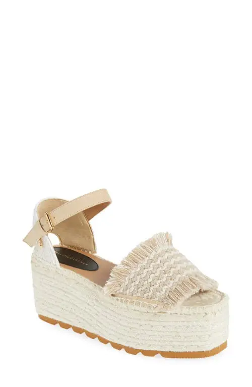 Stella McCartney Gaia Flatform Espadrille Sandals - Dust