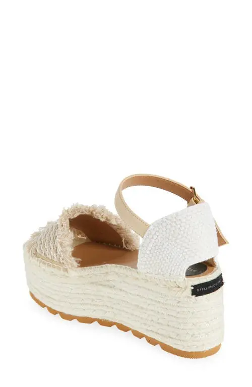 Stella McCartney Gaia Flatform Espadrille Sandals - Dust
