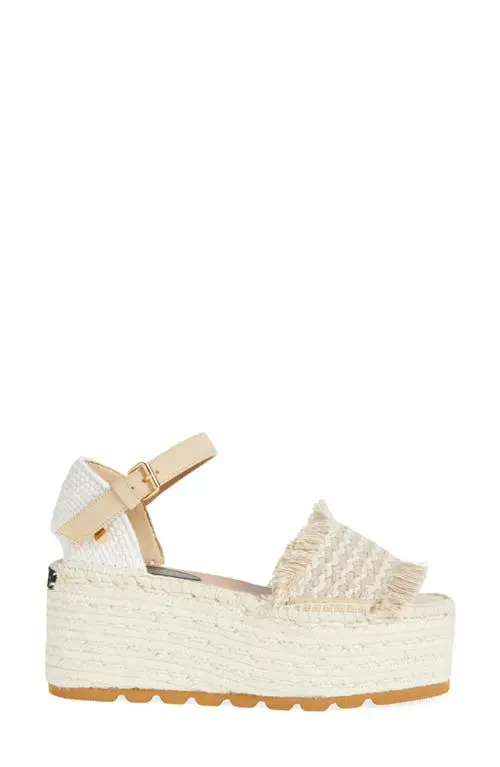 Stella McCartney Gaia Flatform Espadrille Sandals - Dust