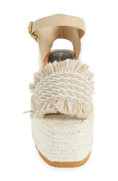 Stella McCartney Gaia Flatform Espadrille Sandals - Dust