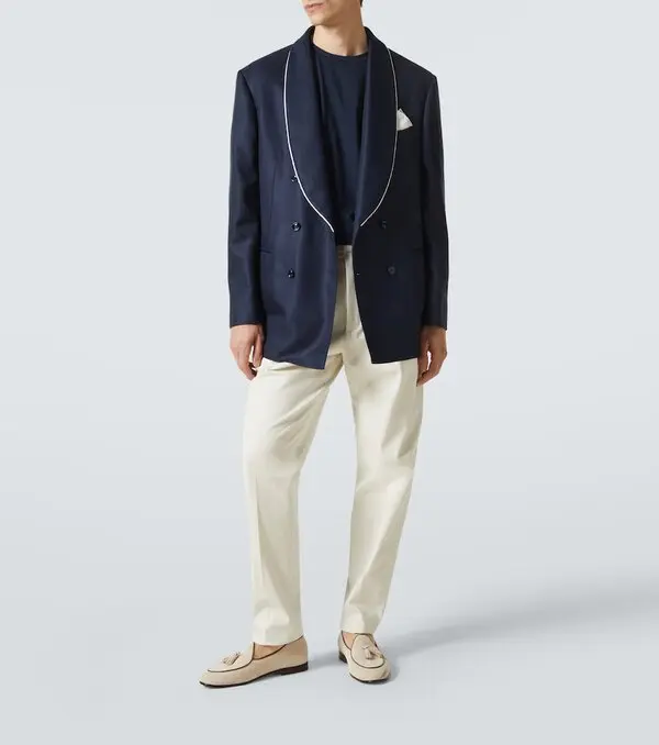 Brunello Cucinelli Silk Tuxedo Jacket