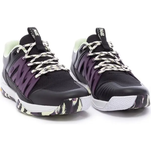 P448 Court Lace Up Sneakers - Black Purple