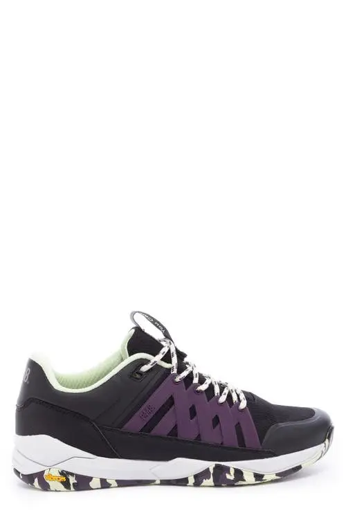P448 Court Lace Up Sneakers - Black Purple
