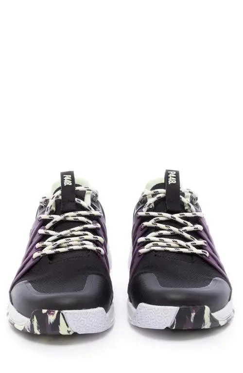 P448 Court Lace Up Sneakers - Black Purple