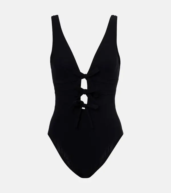 KARLA COLLETTO Lenora Bow Detail One Piece Swimsuit - Black