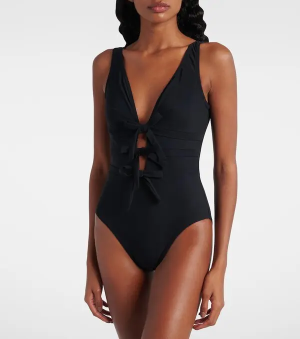 KARLA COLLETTO Lenora Bow Detail One Piece Swimsuit - Black