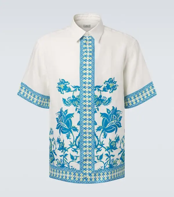 Etro Floral Linen Shirt - White